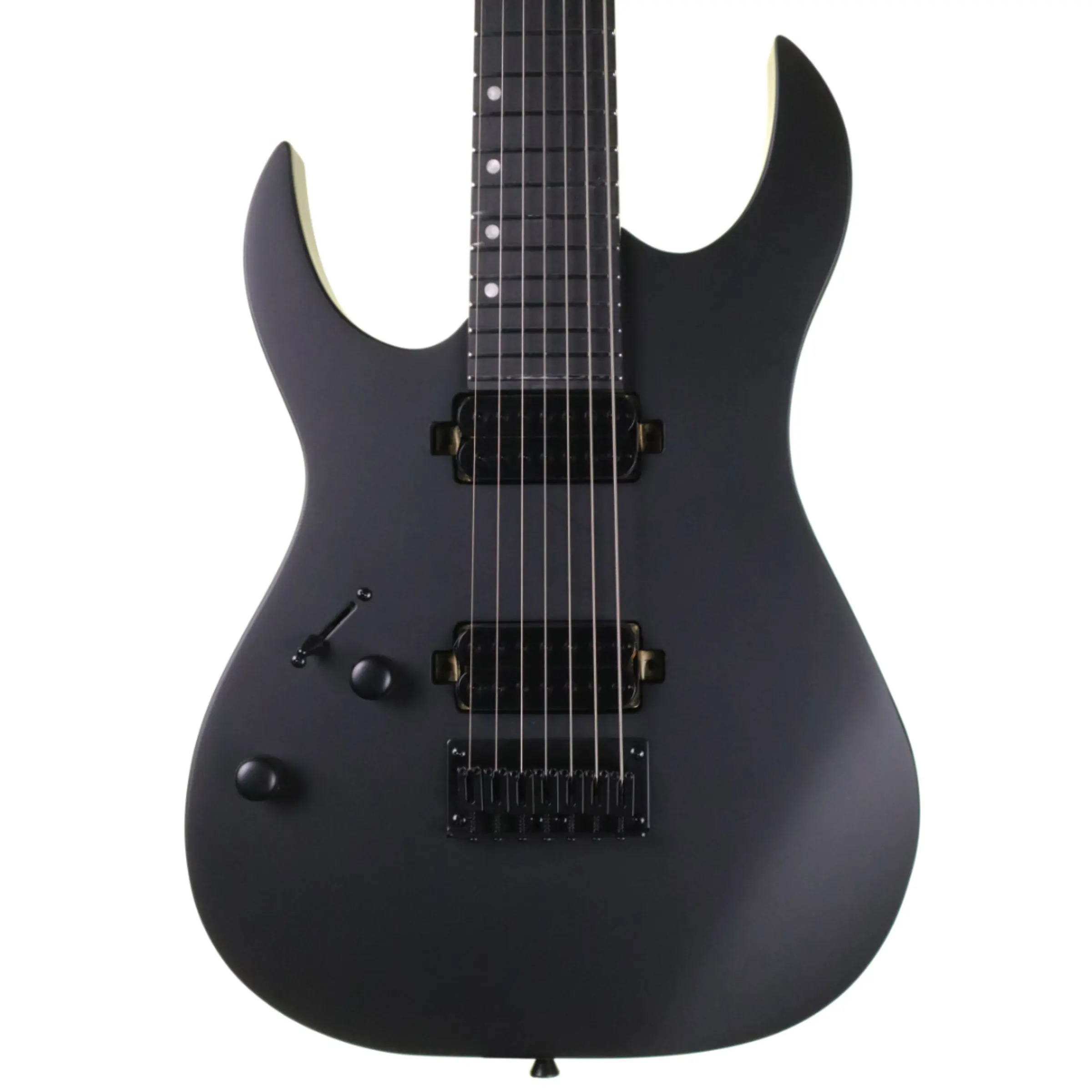 Spira S407 7-String Electric Guitar LEFT HANDED - Satin Black - GigGear
